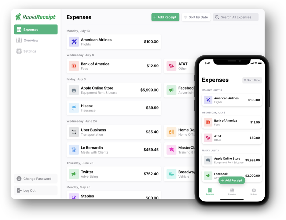 RapidReceipt | Record-keeping & Reimbursement